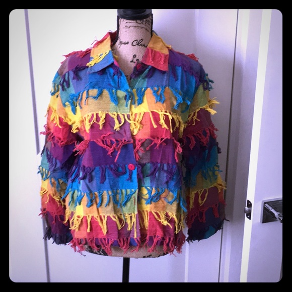 Jackets & Coats | Multi Colored Jacket | Poshmark